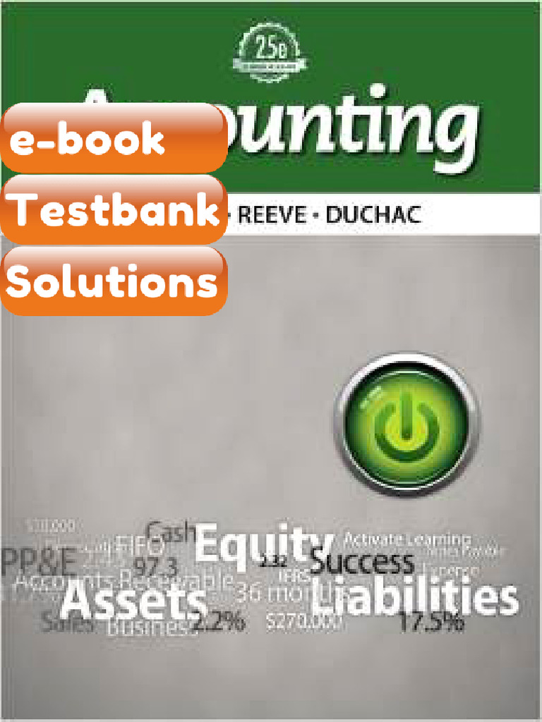 eBook & Testbank Accounting 25th Edition Carl Warren | PDF | Investing ...