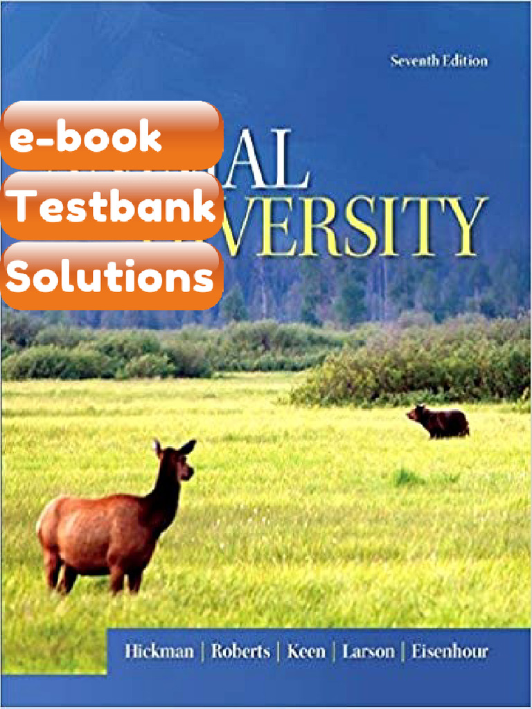 eBook & Testbank Animal Diversity 7th Edition by Cleveland P Hickman ...