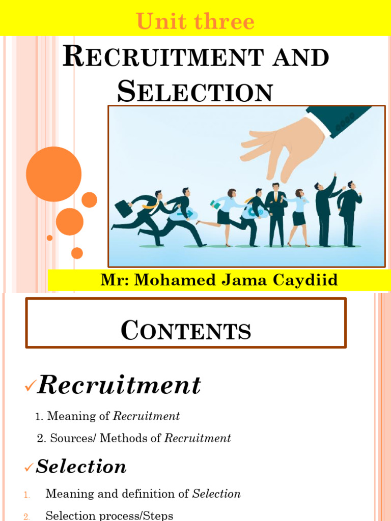 Lecture Four Recruitment and Selection-One | PDF