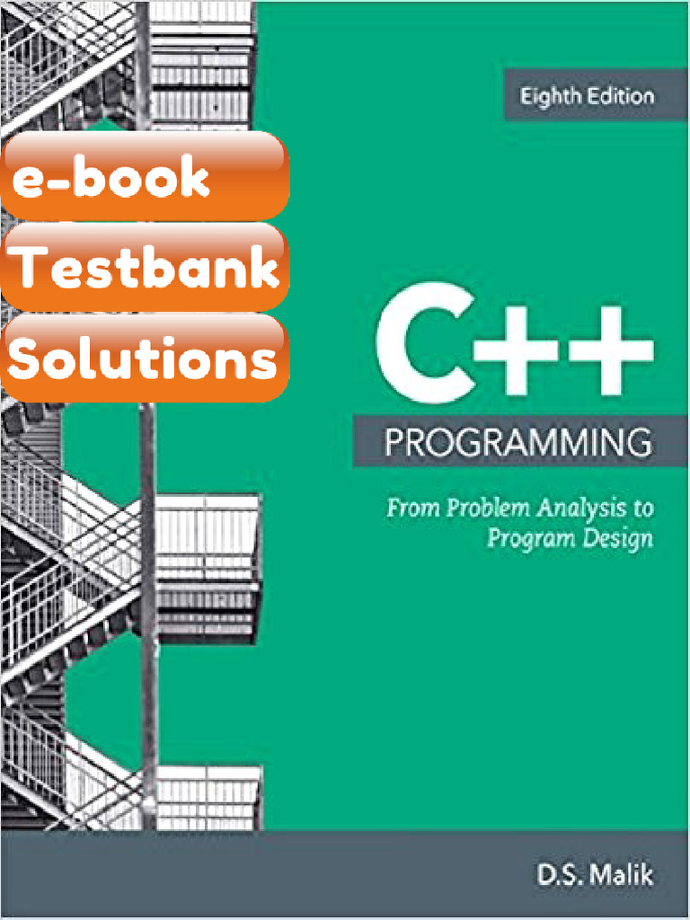 Ebook & Testbank C Programming From Problem Analysis To Program Design ...