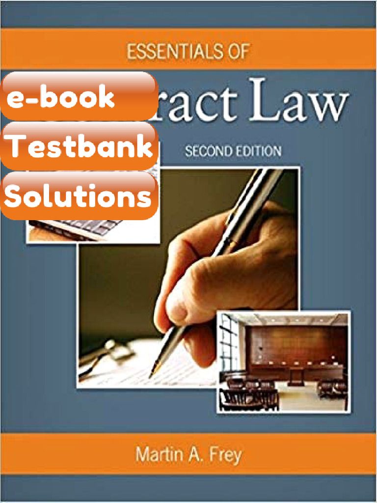 eBook & Testbank Essentials of Contract Law 2nd Edition by Martin a ...