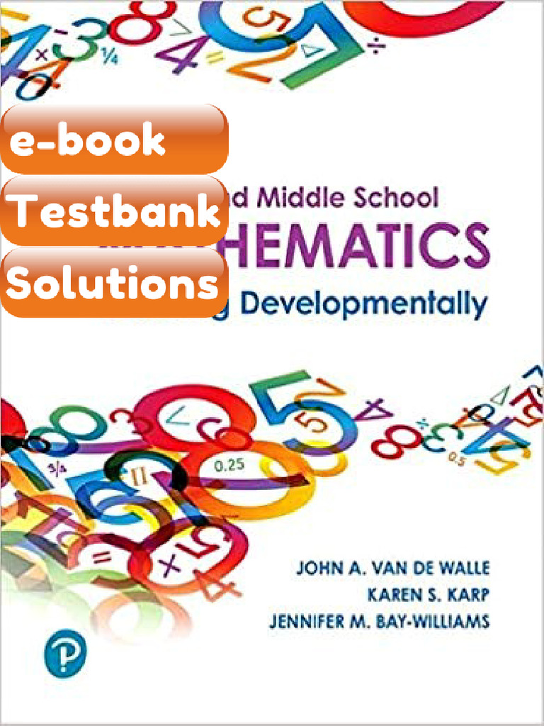 Elementary and Middle School Mathematics 10th Edition by John a Van de ...