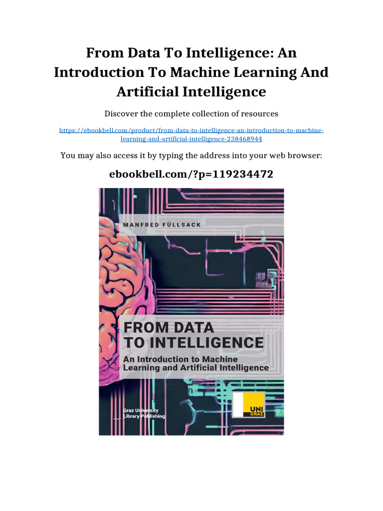 From Data to Intelligence: An Introduction to Machine Learning and ...