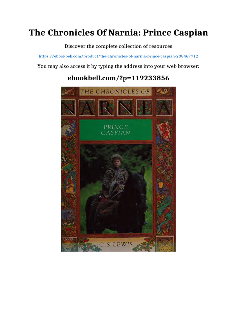 The Chronicles of Narnia: Prince Caspian full | PDF