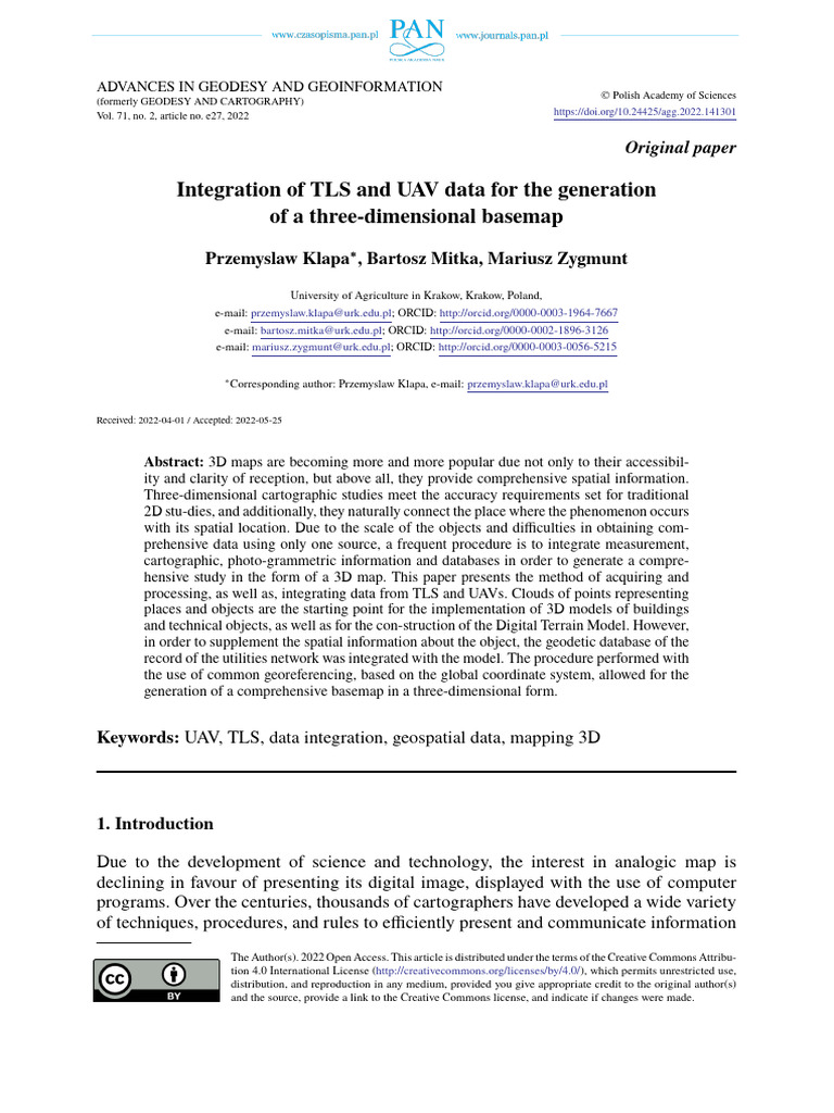 Tls Uav Paper | PDF | Geographic Information System | Cartography