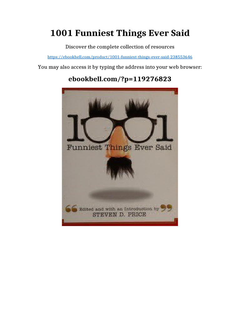 1001 funniest things ever said online version | PDF | Programmer | Gender