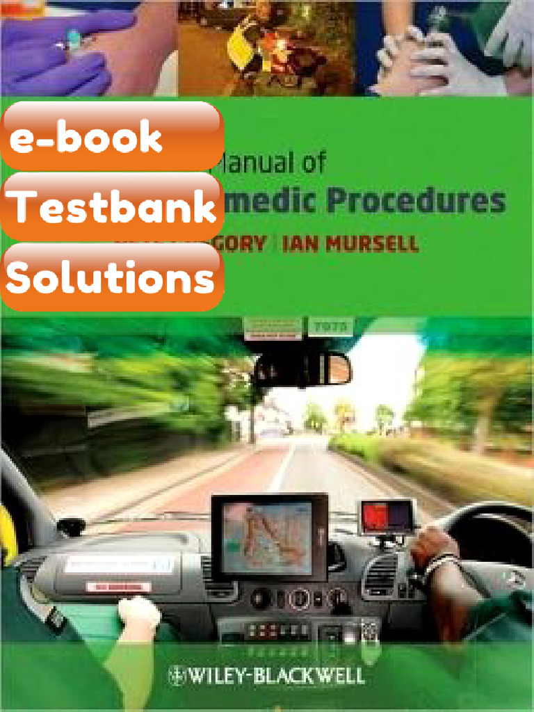 eBook & Testbank Manual of Clinical Paramedic Procedures | PDF ...