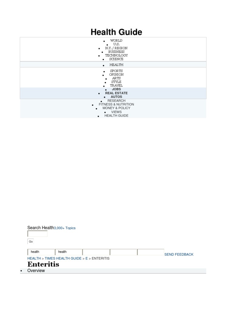 Health Guide | PDF | Crohn's Disease | Ulcerative Colitis