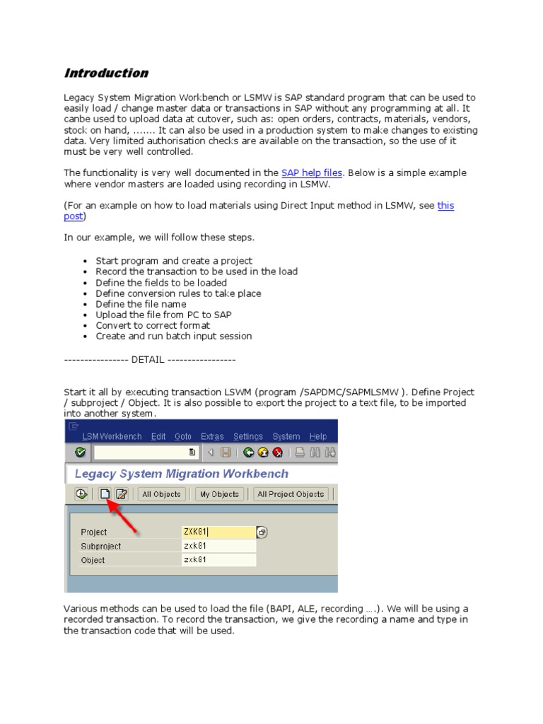 LSMW Steps | PDF | Computer Data | Computing