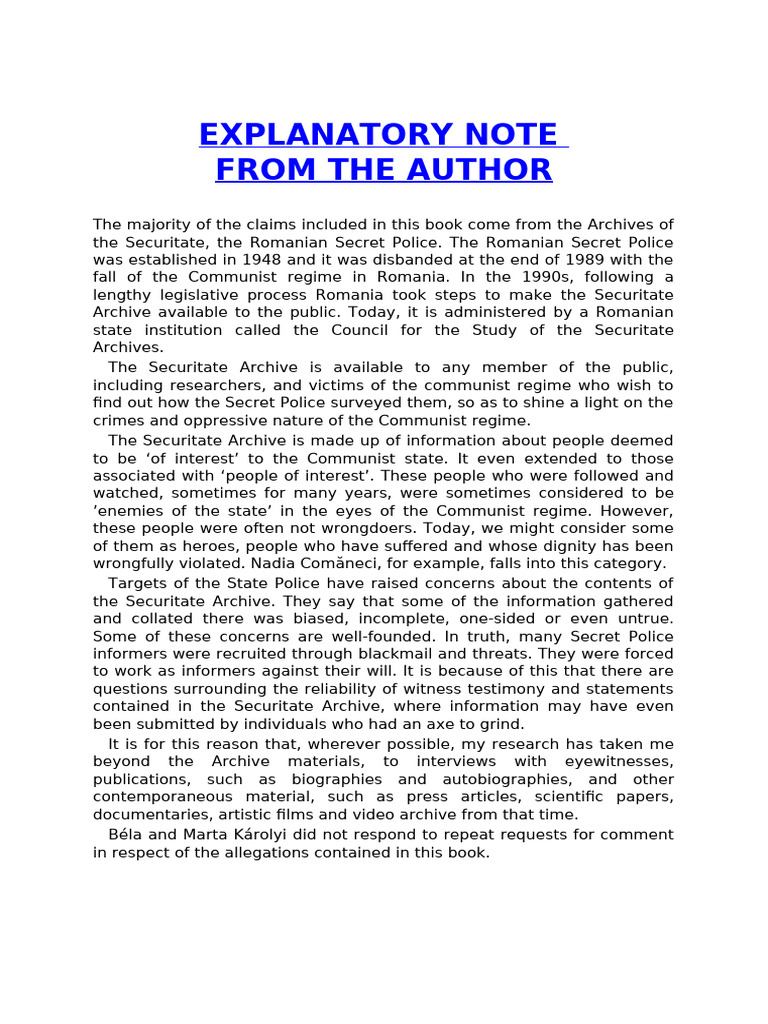 Explanatory Note | PDF | Hungary