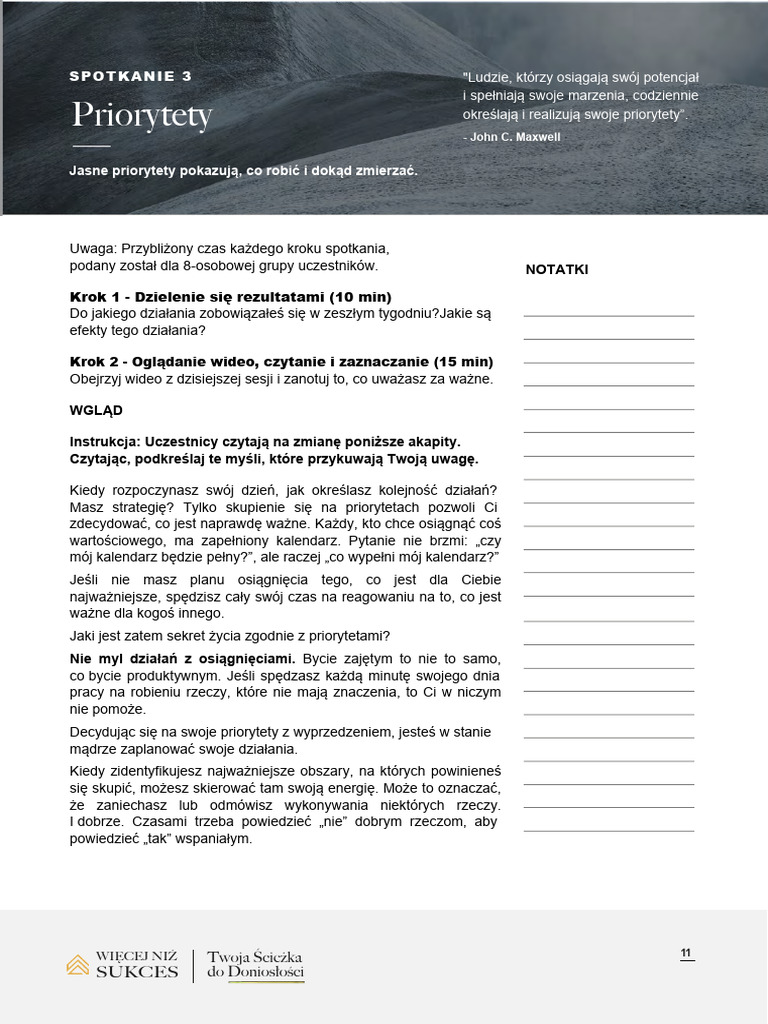 3 Priorytety Beyond Success Pl (5) | PDF