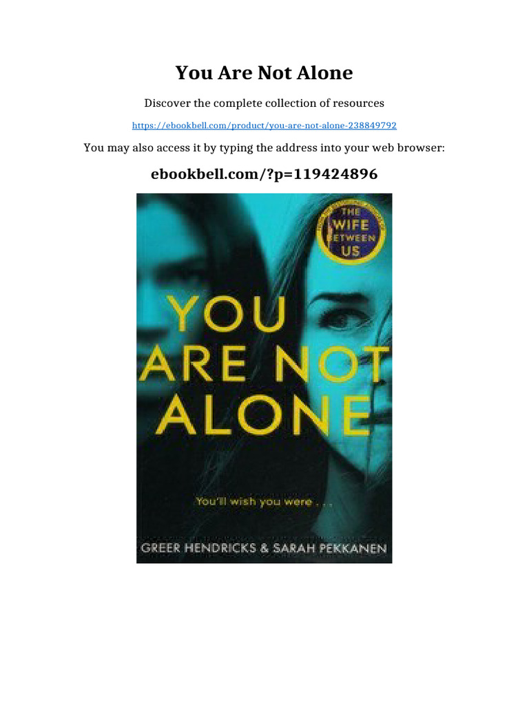 You Are Not Alone All Chapters Available | PDF | Intellectual Property