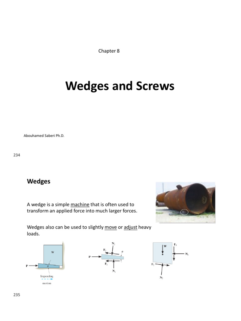 Statics Ch8 Friction Part 2 | PDF