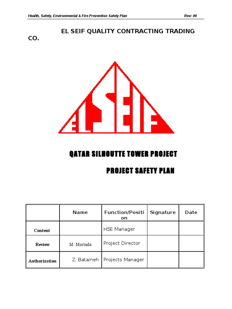 Safety Plan | PDF | Safety | Personal Protective Equipment