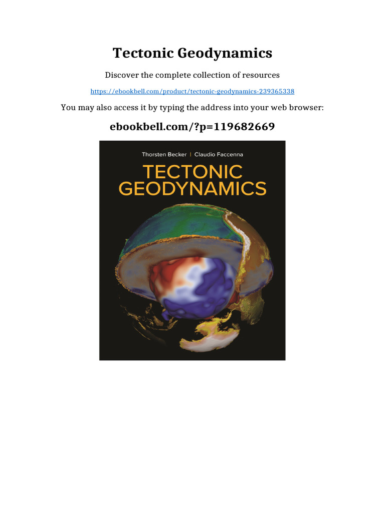 Tectonic Geodynamics Newest Edition 2025 | PDF | Albania | Intellectual ...