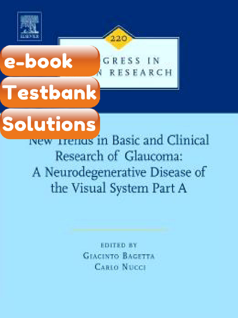 Testbank New Trends in Basic and Clinical Research of Glaucoma a ...