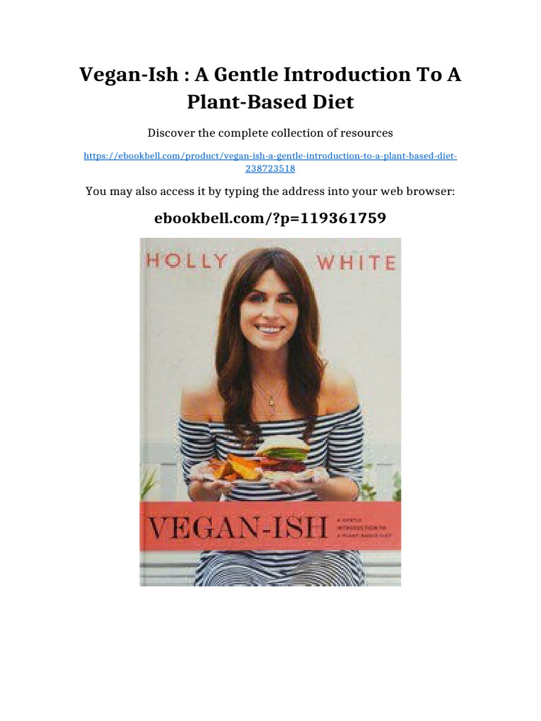 Vegan-Ish: A Gentle Introduction To A Plant-Based Diet Digital Download ...