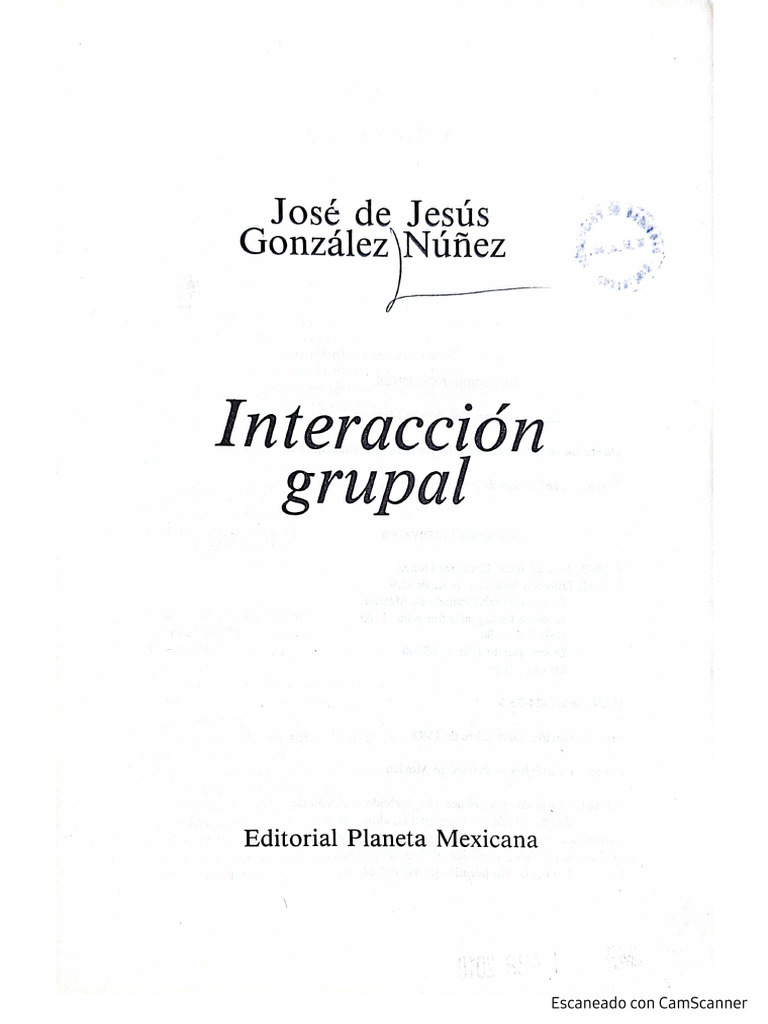 Interacción Grupal. González | PDF