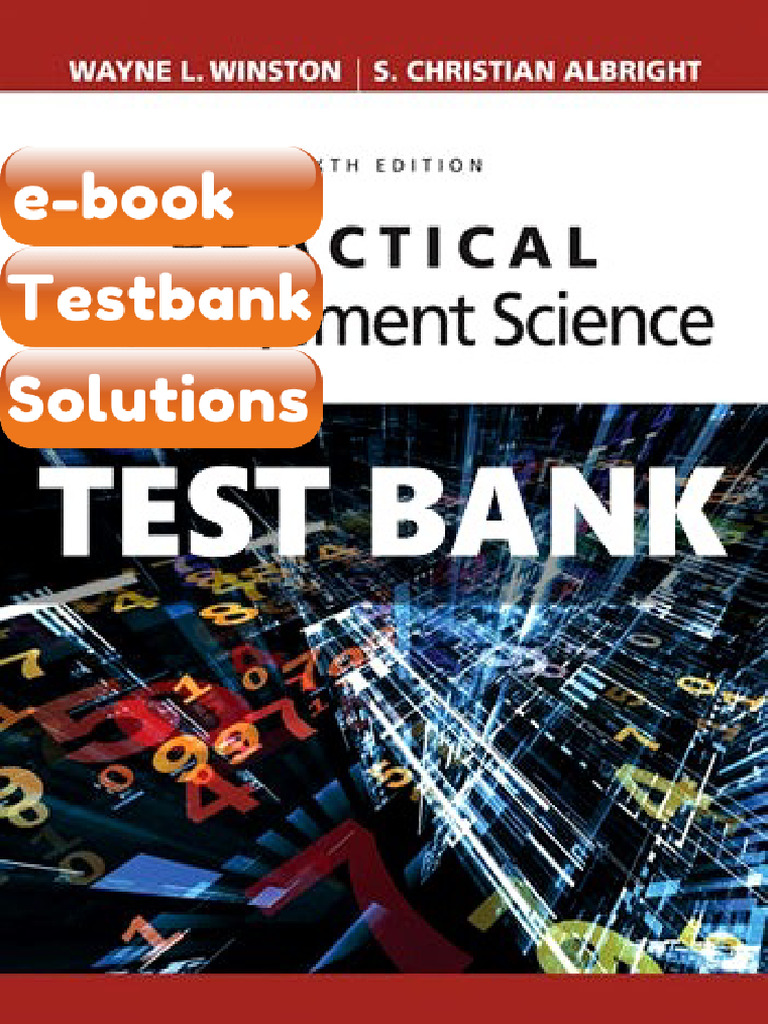 Testbank Practical Management Science 6 Ed Winston Fast Download | PDF ...