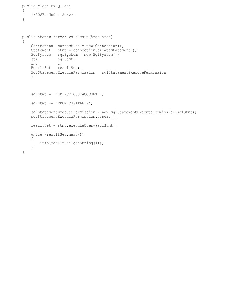 Dynamics Ax SQL Statements | PDF