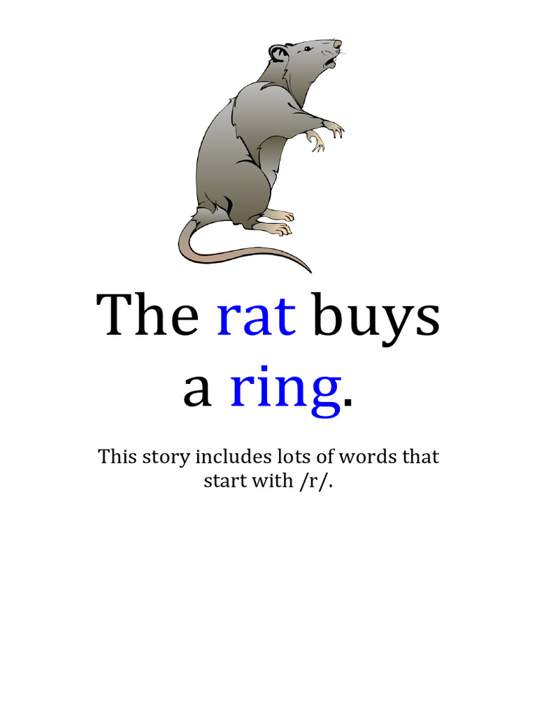 Story Level Word Initial R Story | PDF
