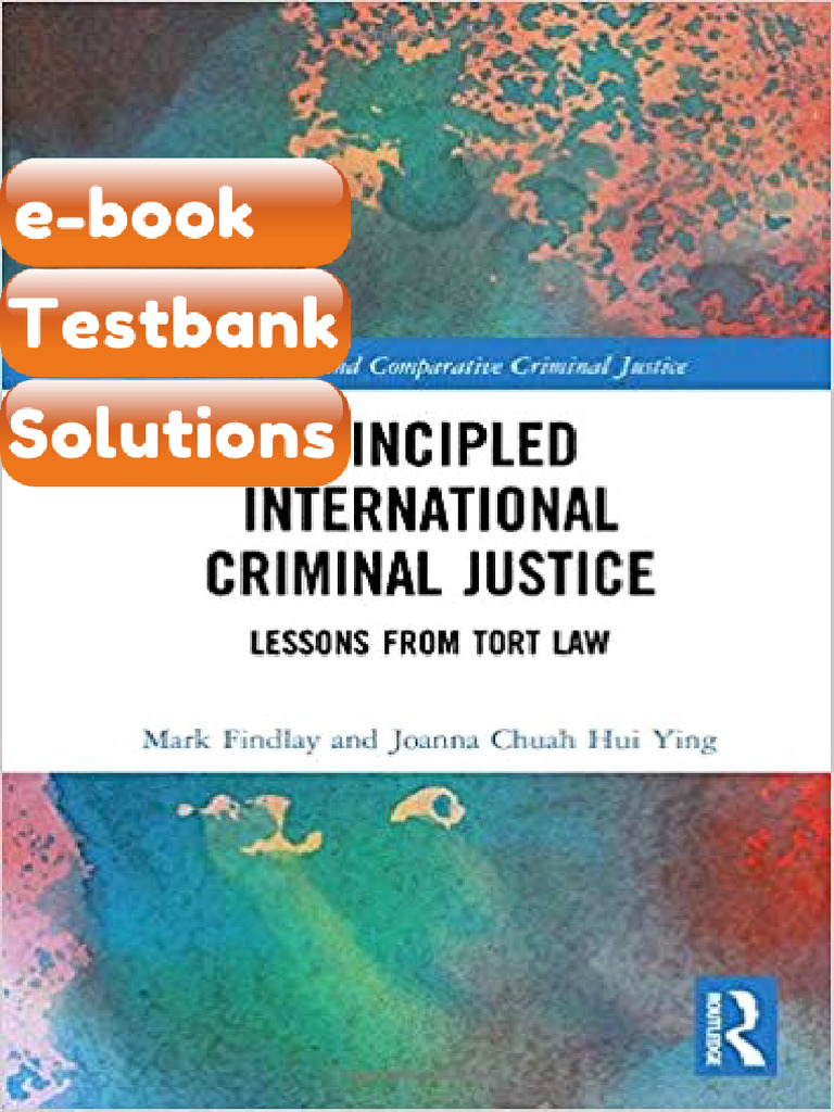 Principled International Criminal Justice by Mark Findlay Joanna Chuah ...