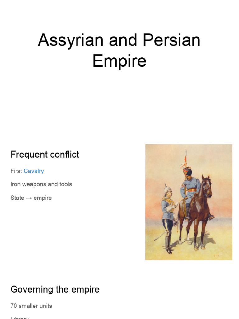 CH 3-2 Assyrian and Persian Empire | PDF