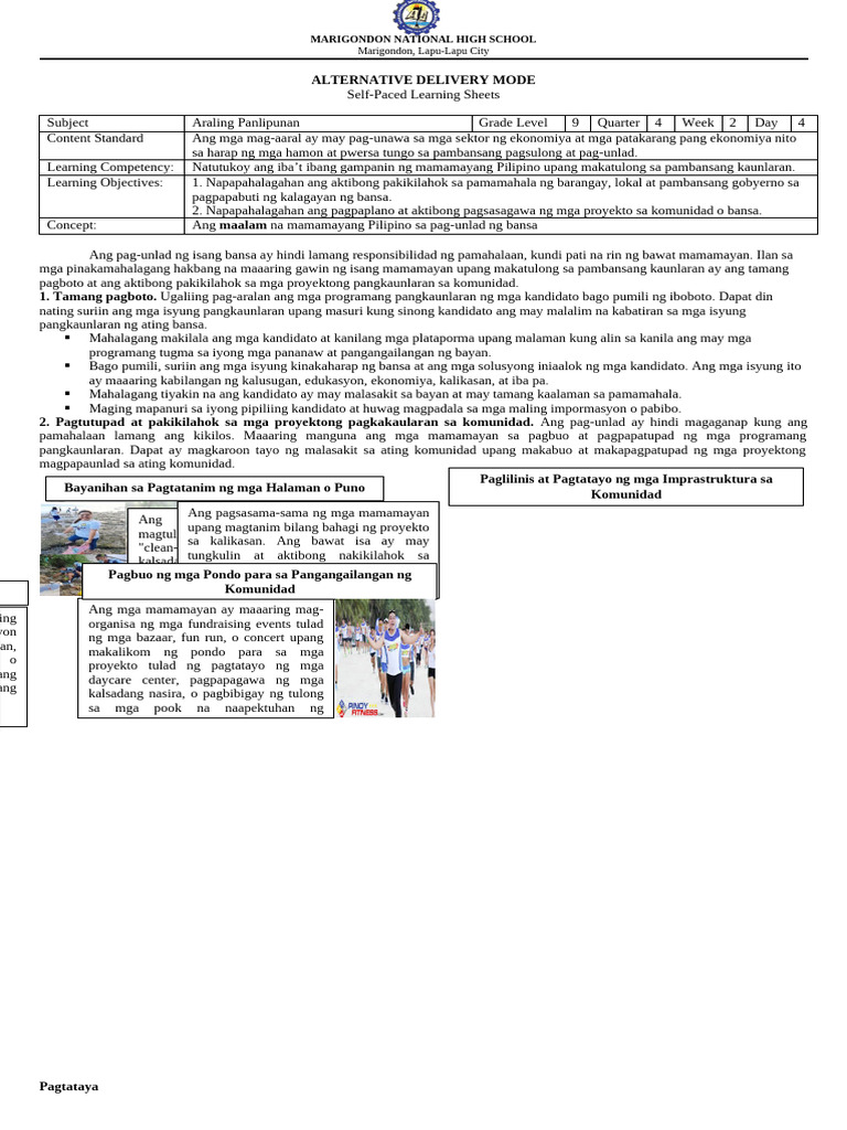 7. ADM Self Paced Learning Sheets Q4 W2.4 MAALAM COPY | PDF