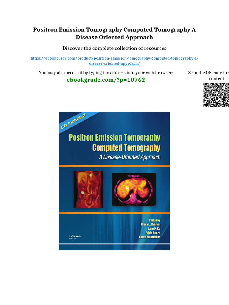 Positron Emission Tomography Computed Tomography A Disease Oriented ...