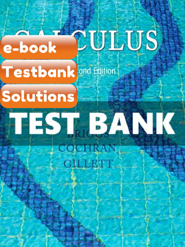 Testbank Calculus 2 Ed Briggs Fast Download | PDF | Subscription ...