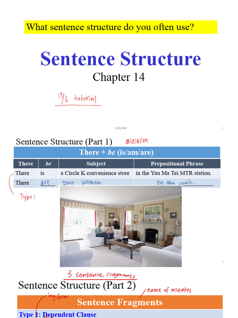 Chapter 14 Sentence Structure | PDF | Semantics | Linguistic Typology