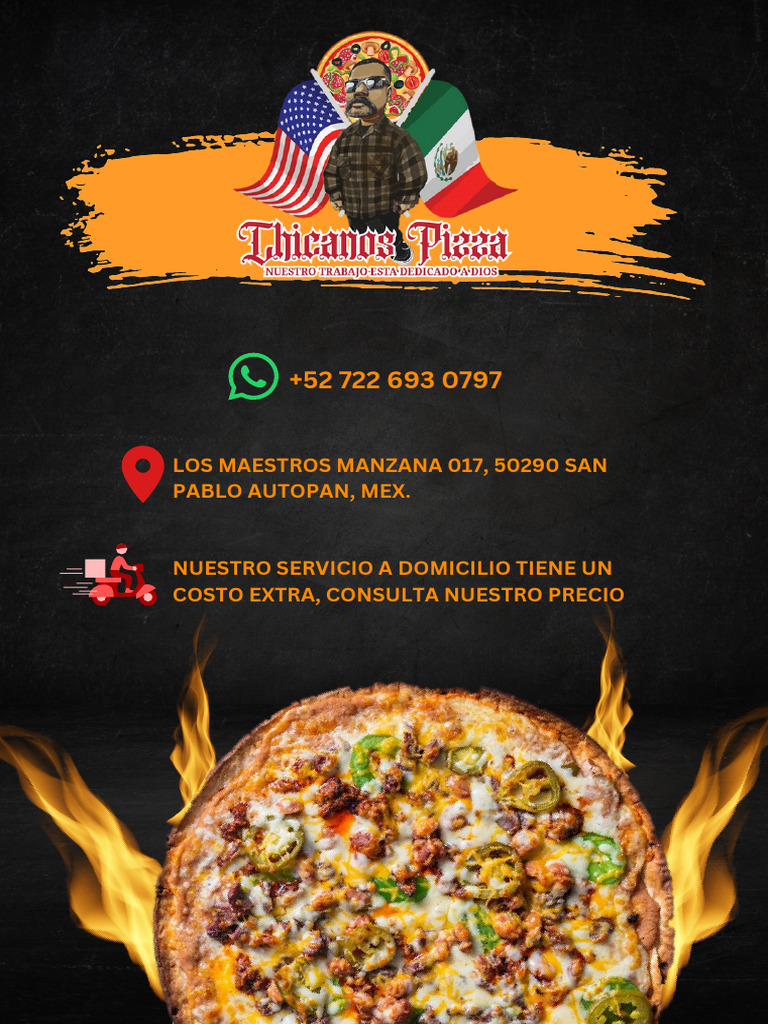 Menu Chicanos Pizza 2-1 | PDF | Pizza | Ingredientes de comida