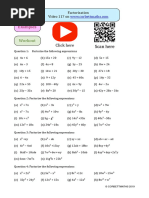 Factorising Quadratics Practice Questions | PDF | Factorization ...