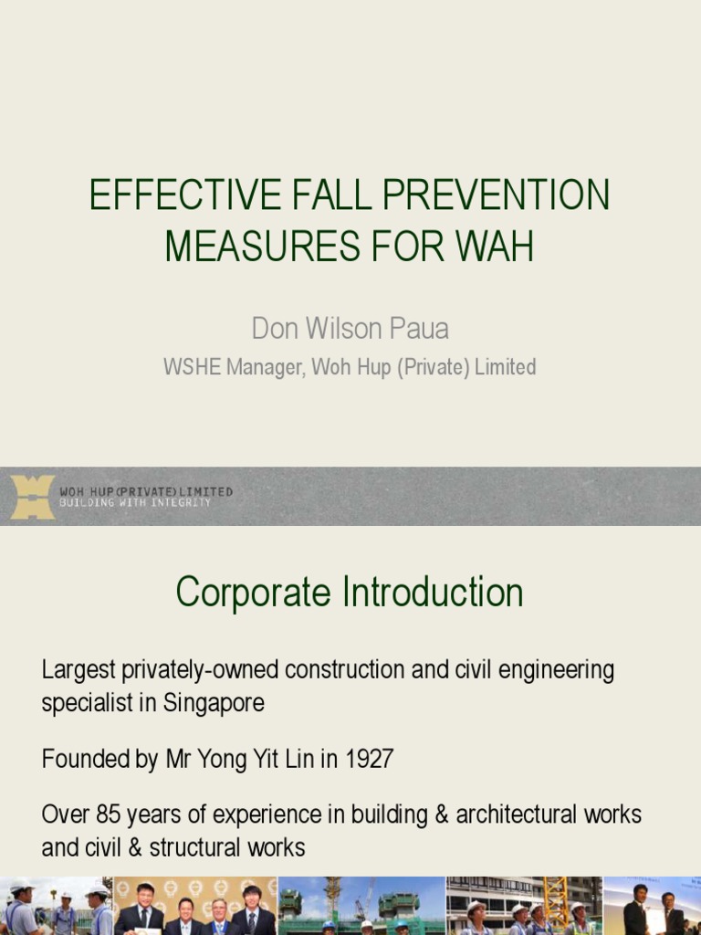 Effective Fall Prevention Measures For Working at Height | Download ...