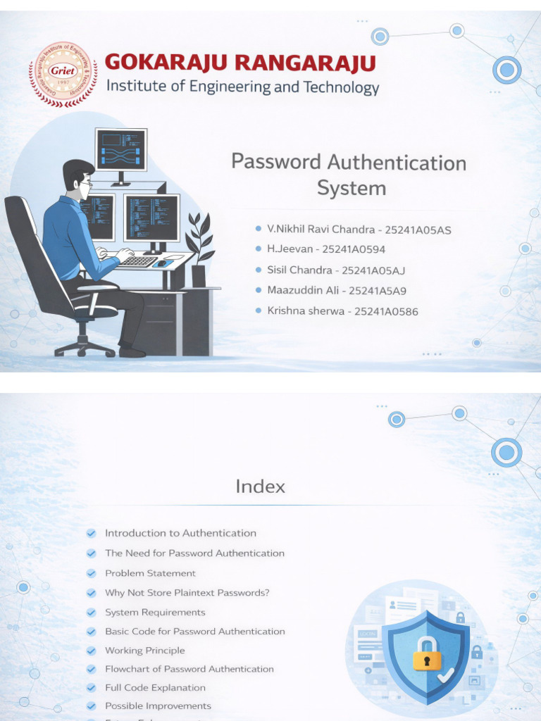 Password Authentication System | PDF