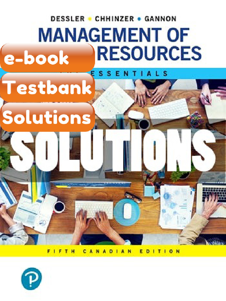 Testbank Solutions Management of Human Resources the Essentials 5 Ed ...