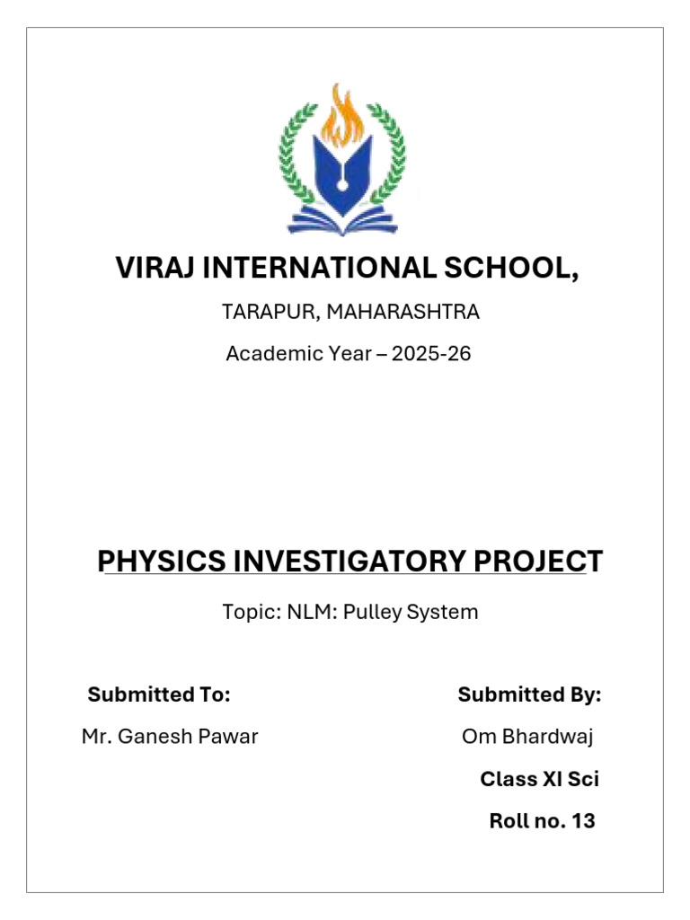 Class 11 Draft Physics Project | PDF | Deformation (Engineering ...
