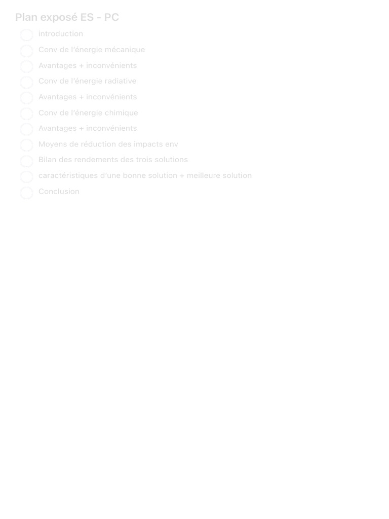 Plan Exposé ES - PC | PDF