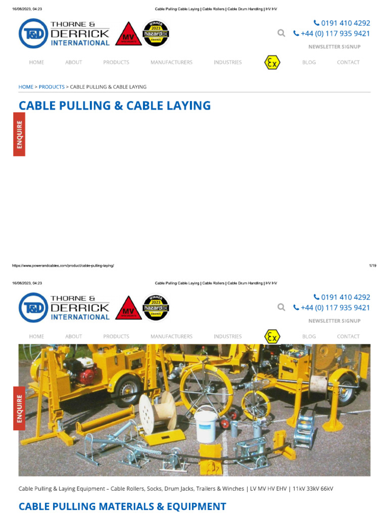 Cable Installation | PDF