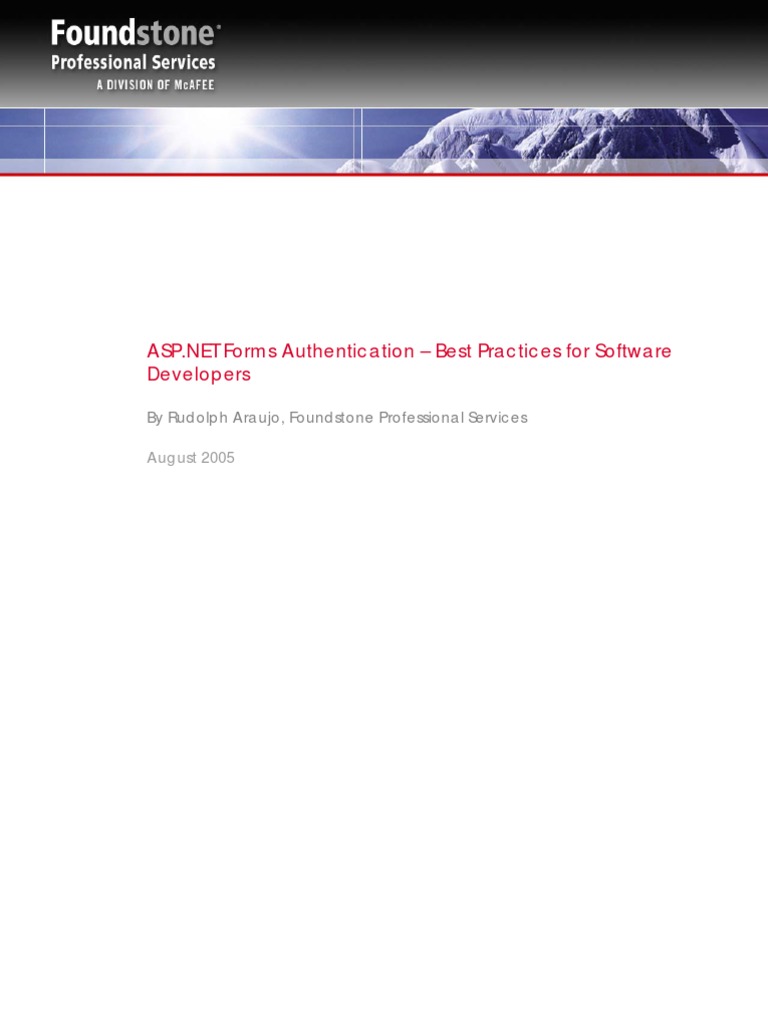 ASP Net Forms Authentication | PDF