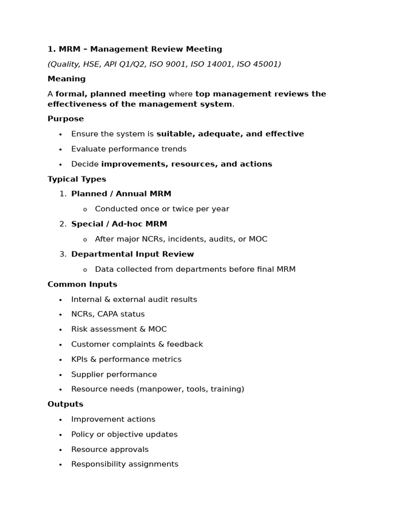 MRM Meaning, Types and Usage | PDF | Risk Management | Reliability ...