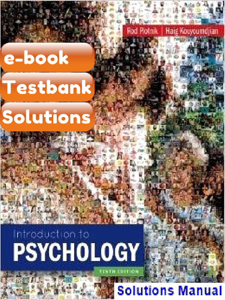 Testbank Introduction to Psychology 10th Edition Plotnik Fast Download ...
