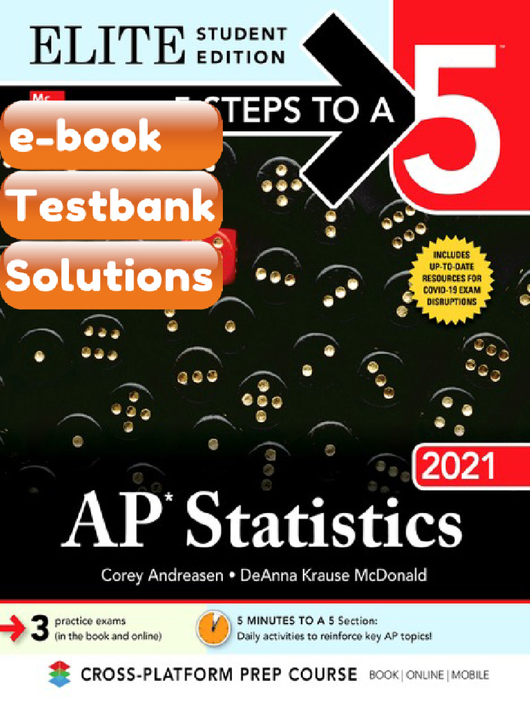 5 Steps to 5 AP Statistics 2021 Elite Student Edition Corey Andreasen ...