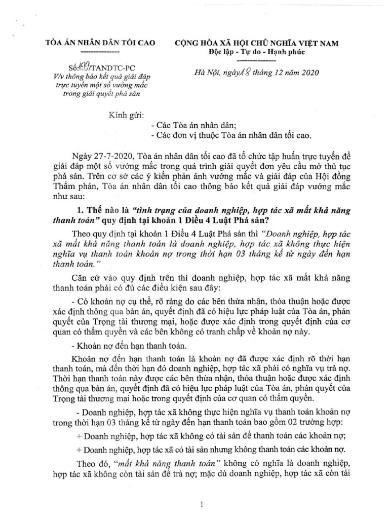 CV 199-TATC-PC - 2020 - Huong Dan Luat Pha San | PDF