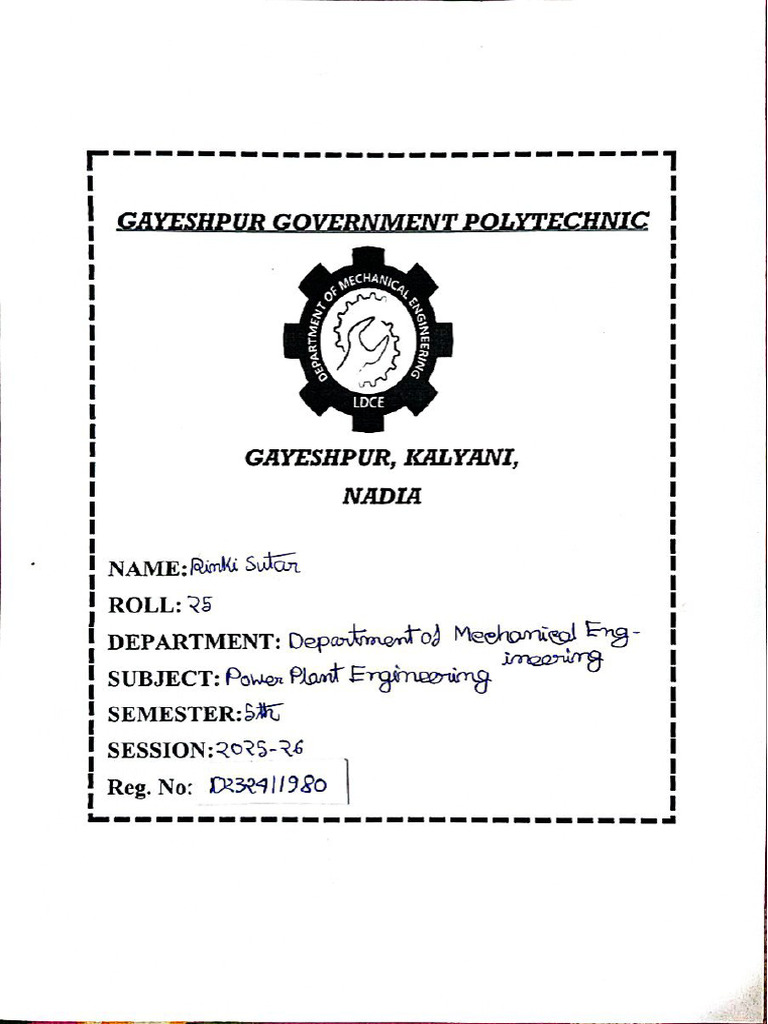 Power Plant Engineering Assignment | PDF
