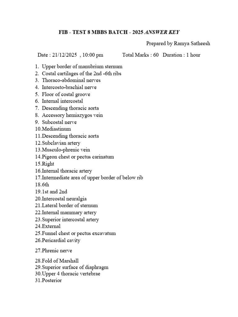 Fib Test 8 Answers | PDF