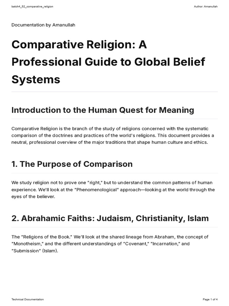 Batch4 52 Comparative Religion | PDF | Reincarnation | Mysticism