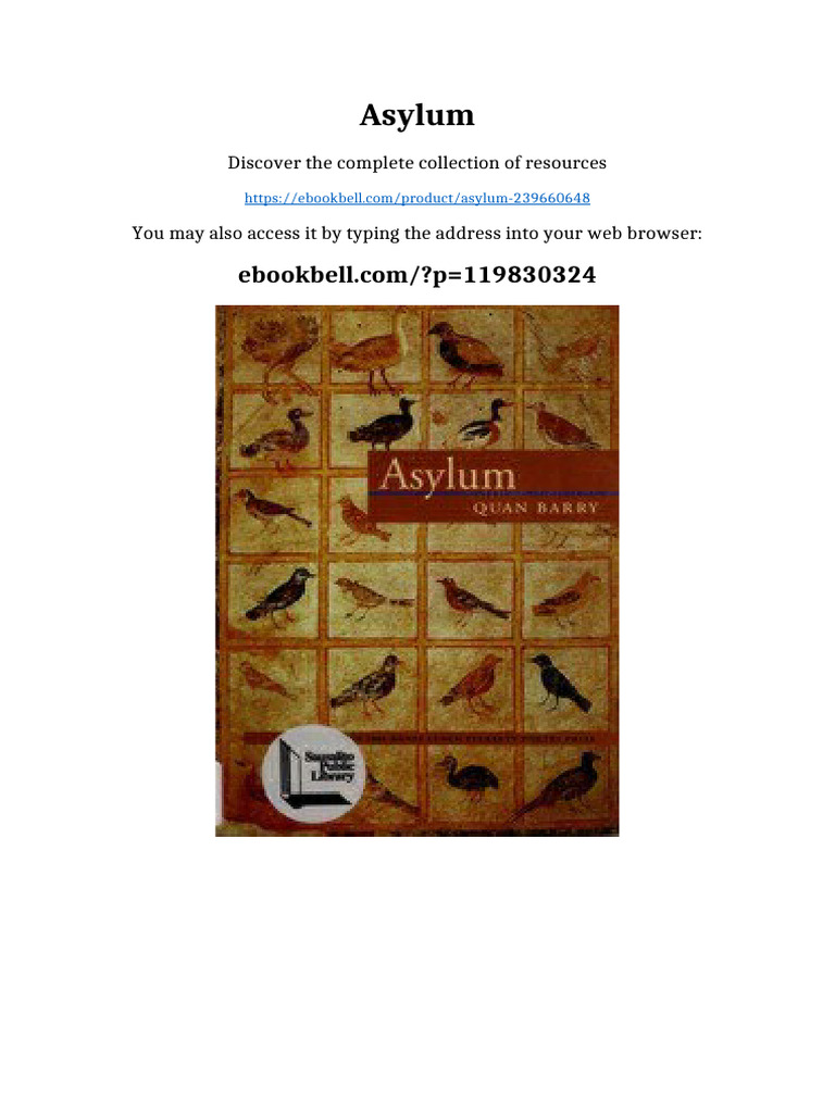 Asylum Newest Edition 2025 | PDF | Intellectual Property | Property