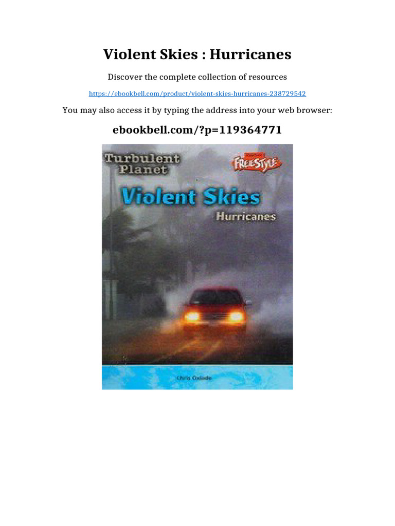 Violent skies : hurricanes sample | PDF | Emission Intensity | Vocabulary