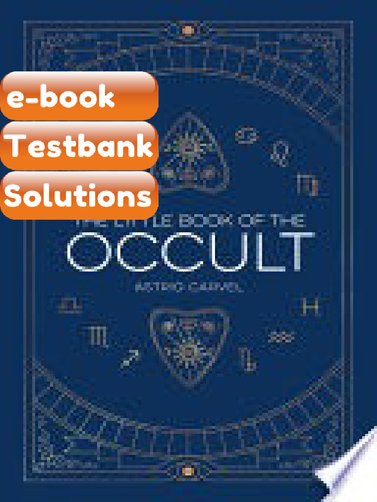 eBook & Testbank the Little Book of the Occult Astrid Carvel | PDF ...